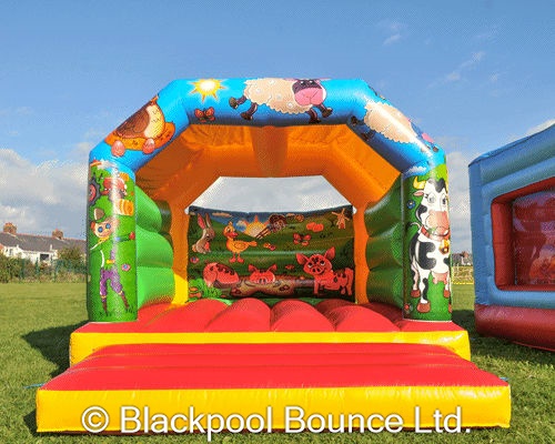 8x11ft Farm Yard Theme - Inflatable and Bouncy Castle Hire in Blackpool ...