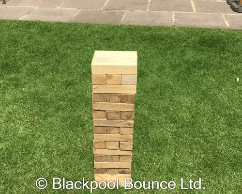 Giant Jenga Garden Game - Inflatable and Bouncy Castle Hire in ...