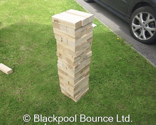 Giant Jenga Garden Game - Inflatable and Bouncy Castle Hire in ...