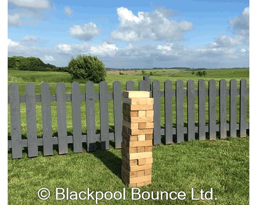 Giant Jenga Garden Game - Inflatable and Bouncy Castle Hire in ...
